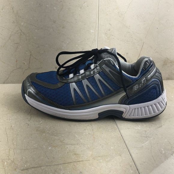 Orthofeet | Shoes | Orthofeet Mens Sprint Tieless 674 Blue Bio Fit Lace ...